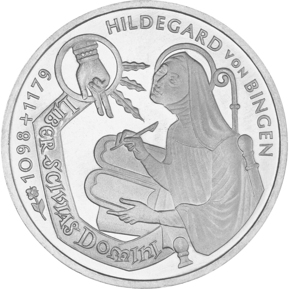 10 DM Gedenkmünze 1998 PP - 900. Geburtstag Hildegard von Bingen