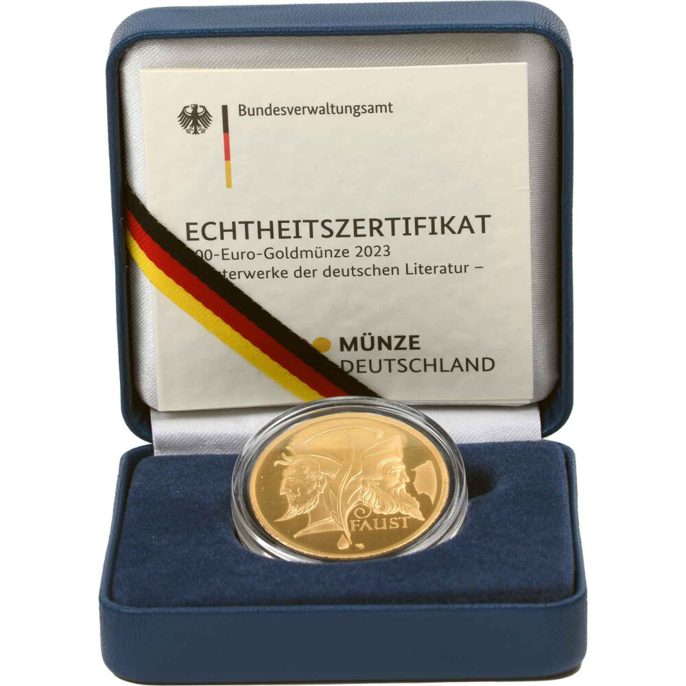 100 Euro Deutschland 2023 Gold st - J. W. Goethe "Faust"