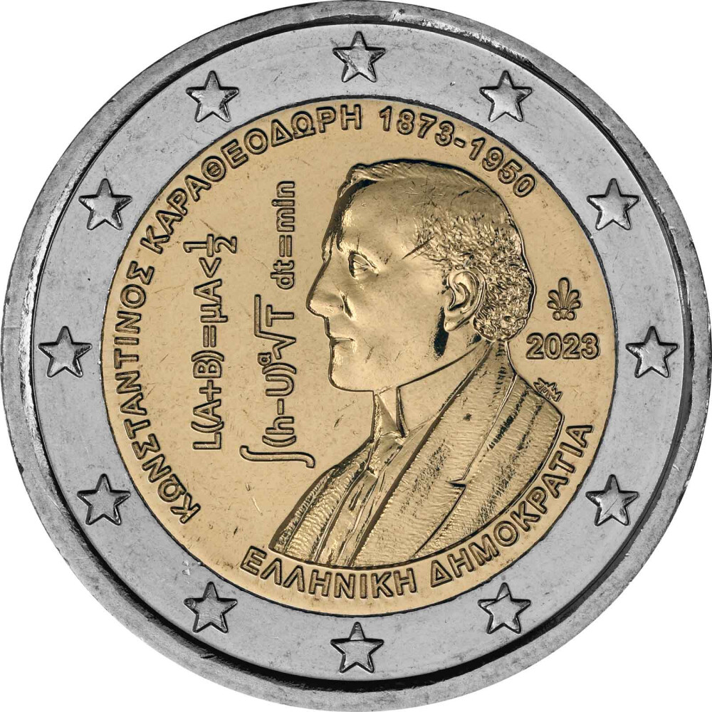 2 Euro Gedenkmünze Griechenland 2023 bfr. - Constantin Carathéodory, 4,95