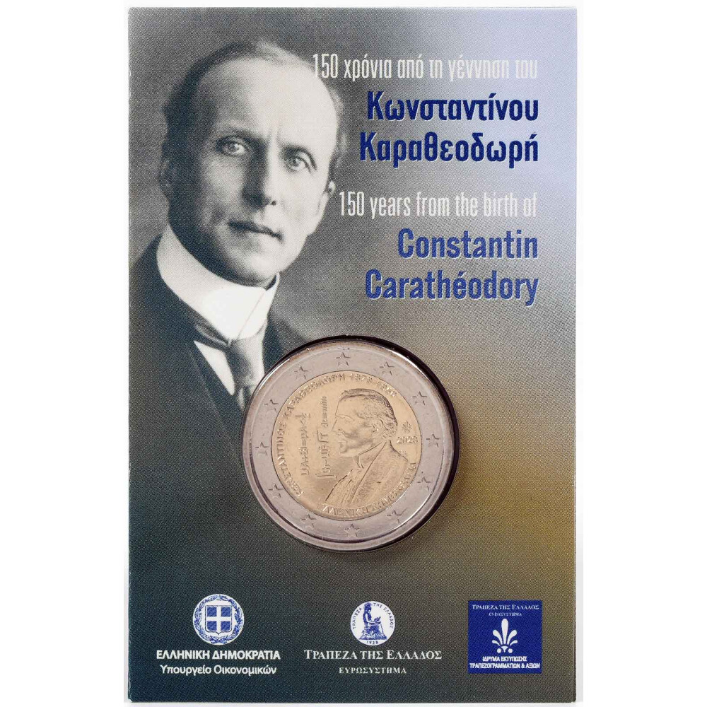 2 Euro Gedenkmünze Griechenland 2023 st - Constantin Carathéodory - i ...
