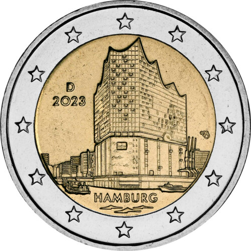 2 Euro Gedenkmünze Deutschland 2023 Bfr Karl Der Große A