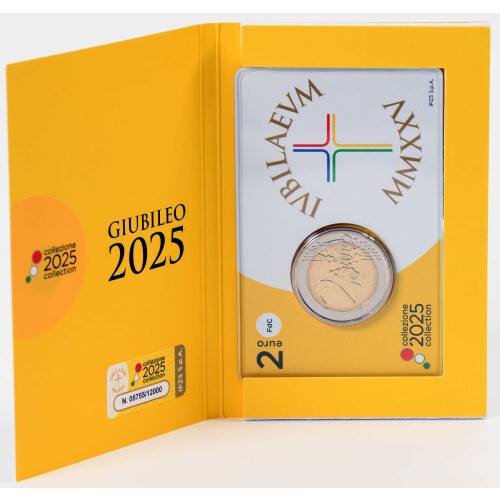 2 Euro Gedenkmünze Italien 2025 st - Jubiläum 2025 - im Blister