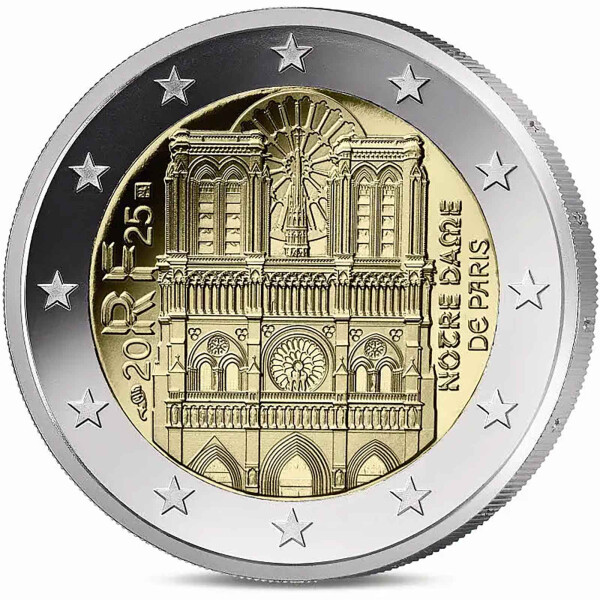 2 Euro Mnze Aus Frankreich